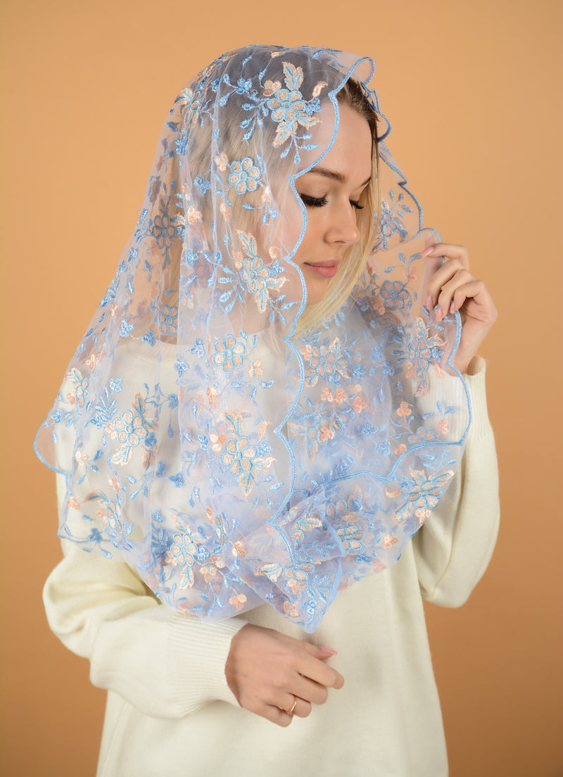 Two Color Infinity Mantilla – MariaVeils